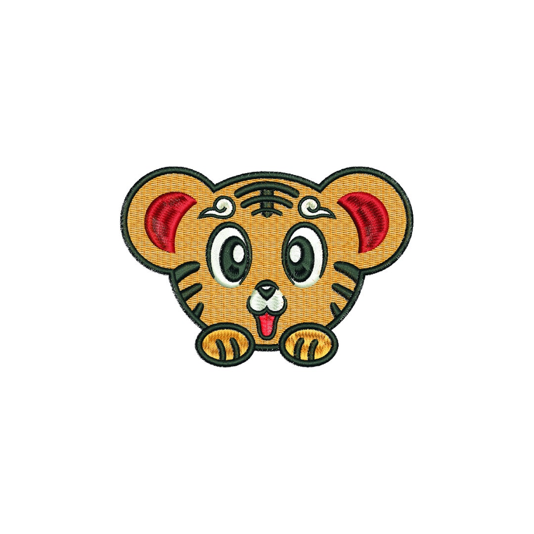 Tiger Machine Embroidery Design, Baby Animal (digital Download - Etsy