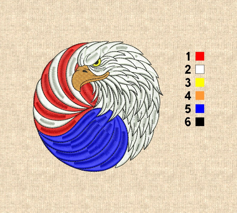 Eagle Embroidery Design Files for Machine Embroidery.eagle - Etsy