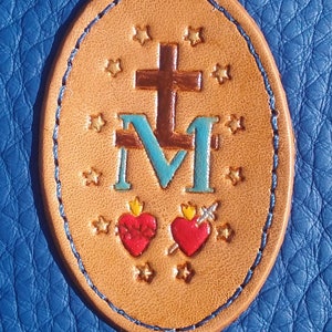 Blue Magnificat Book Cover/ Leather Magnificat Cover/ Leather Prayer ...
