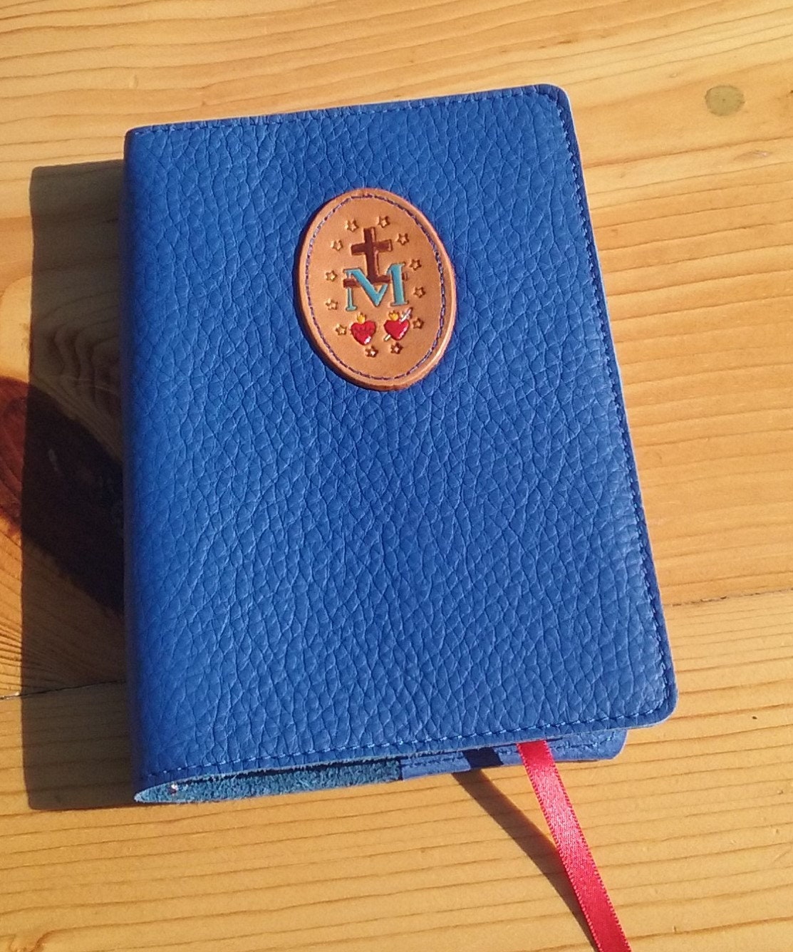 Blue Magnificat Book Cover/ Leather Magnificat Cover/ Leather Prayer ...