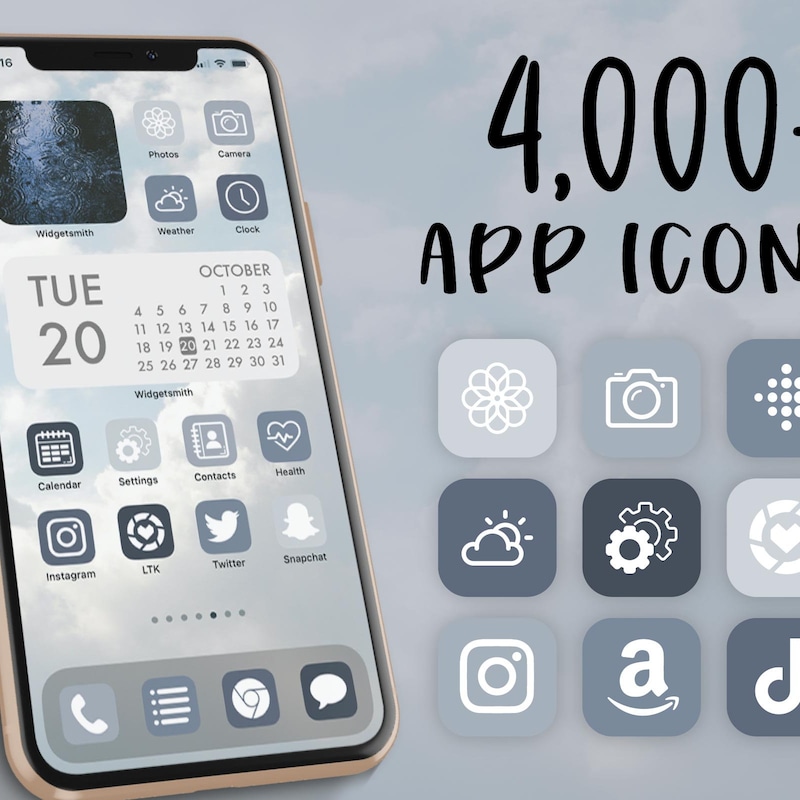 Blue App Icons - Etsy