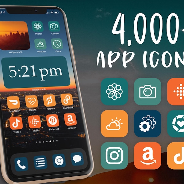 App Icons Sunset - Etsy