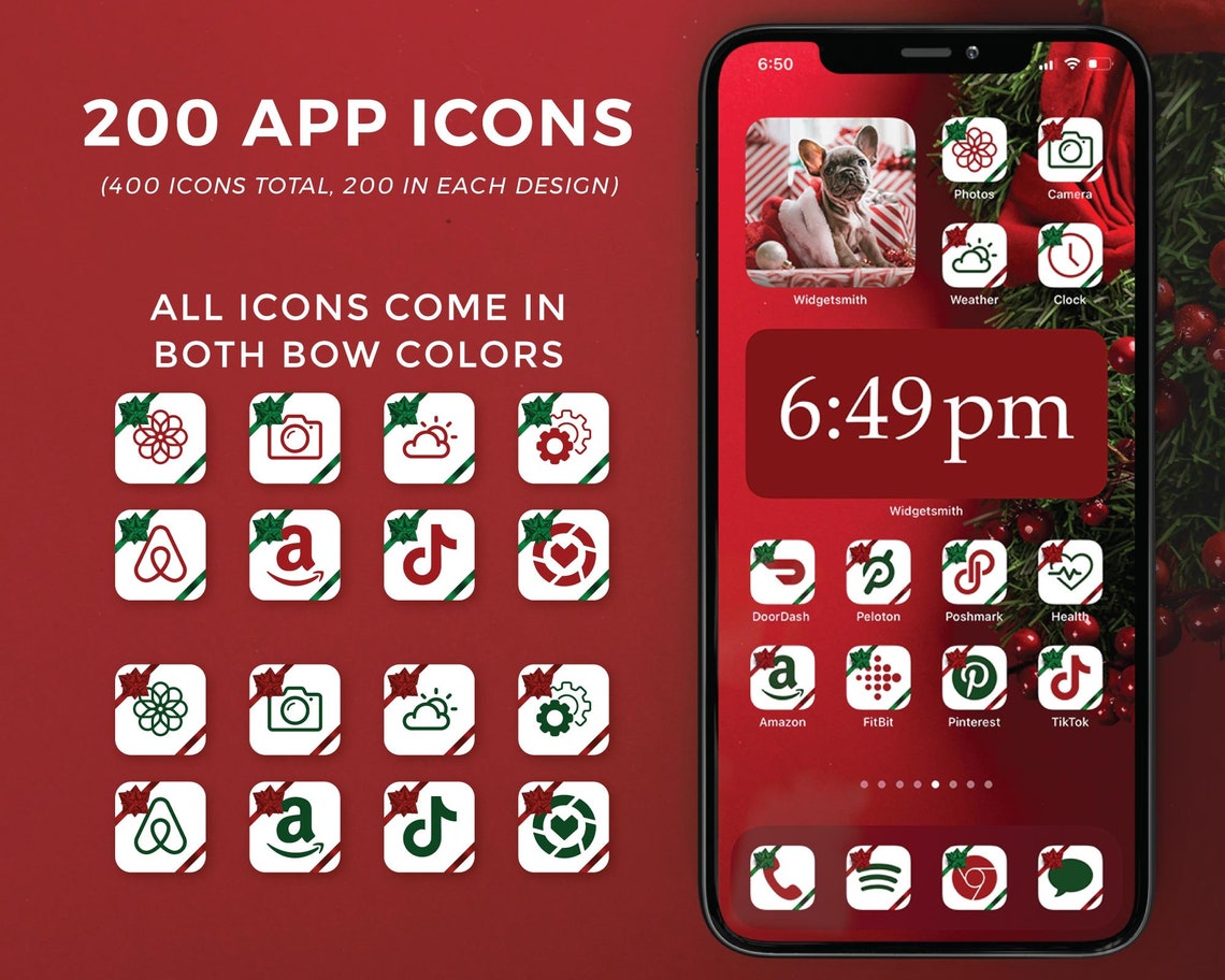 Christmas Ios 14 Icons Christmas App Icons Ios 14 | Etsy