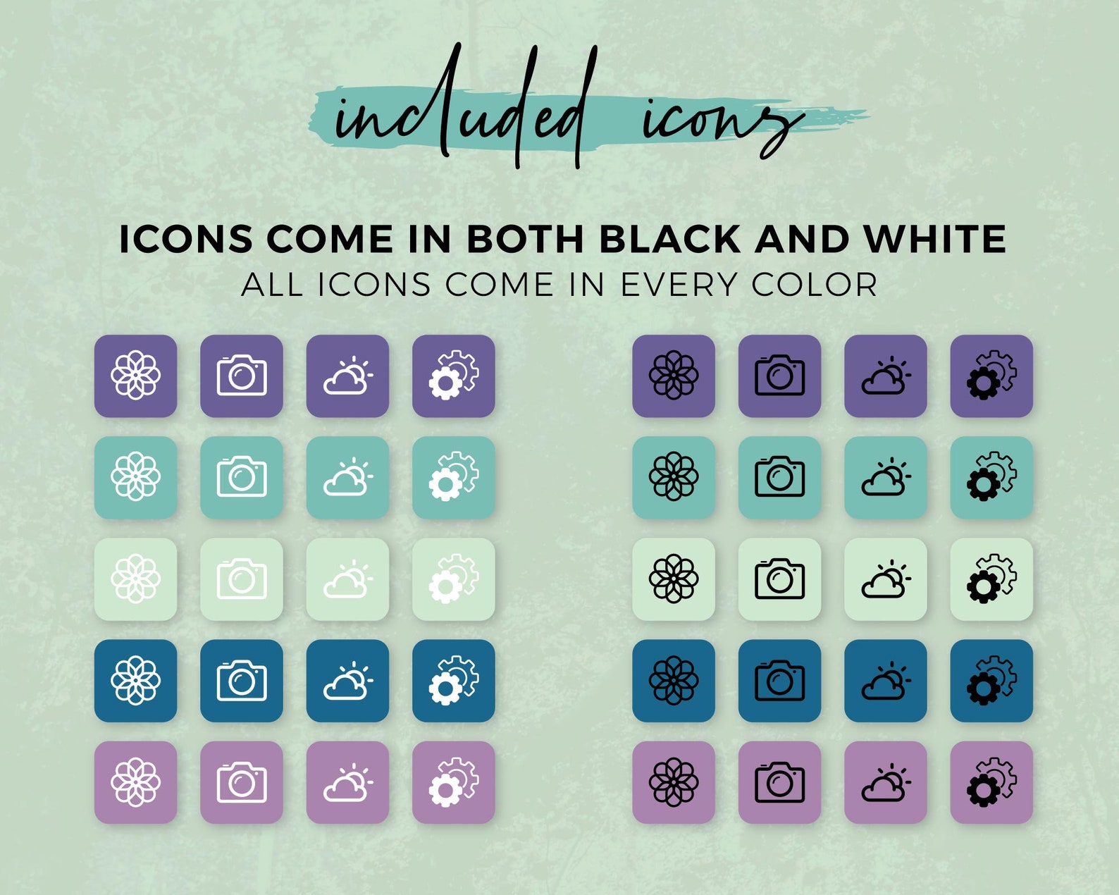 IOS 14 Icons Purple iOS 14 Aesthetic iPhone Icons Purple | Etsy