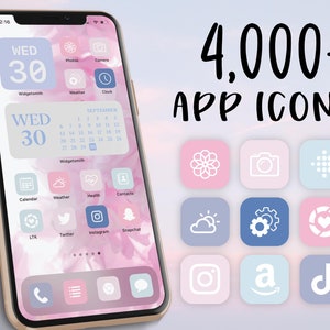 Pastel Ios 14 Icons Pink | Ios 14 Aesthetic | Pink App Icons | iPhone ...