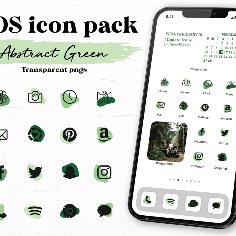 Green App Icons - Etsy