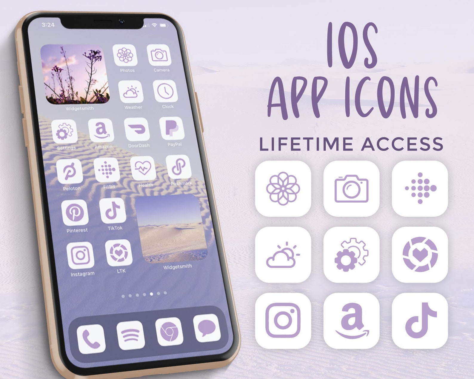Ios 14 Icons Purple Purple App Icons Ios 14 Aesthetic - Etsy