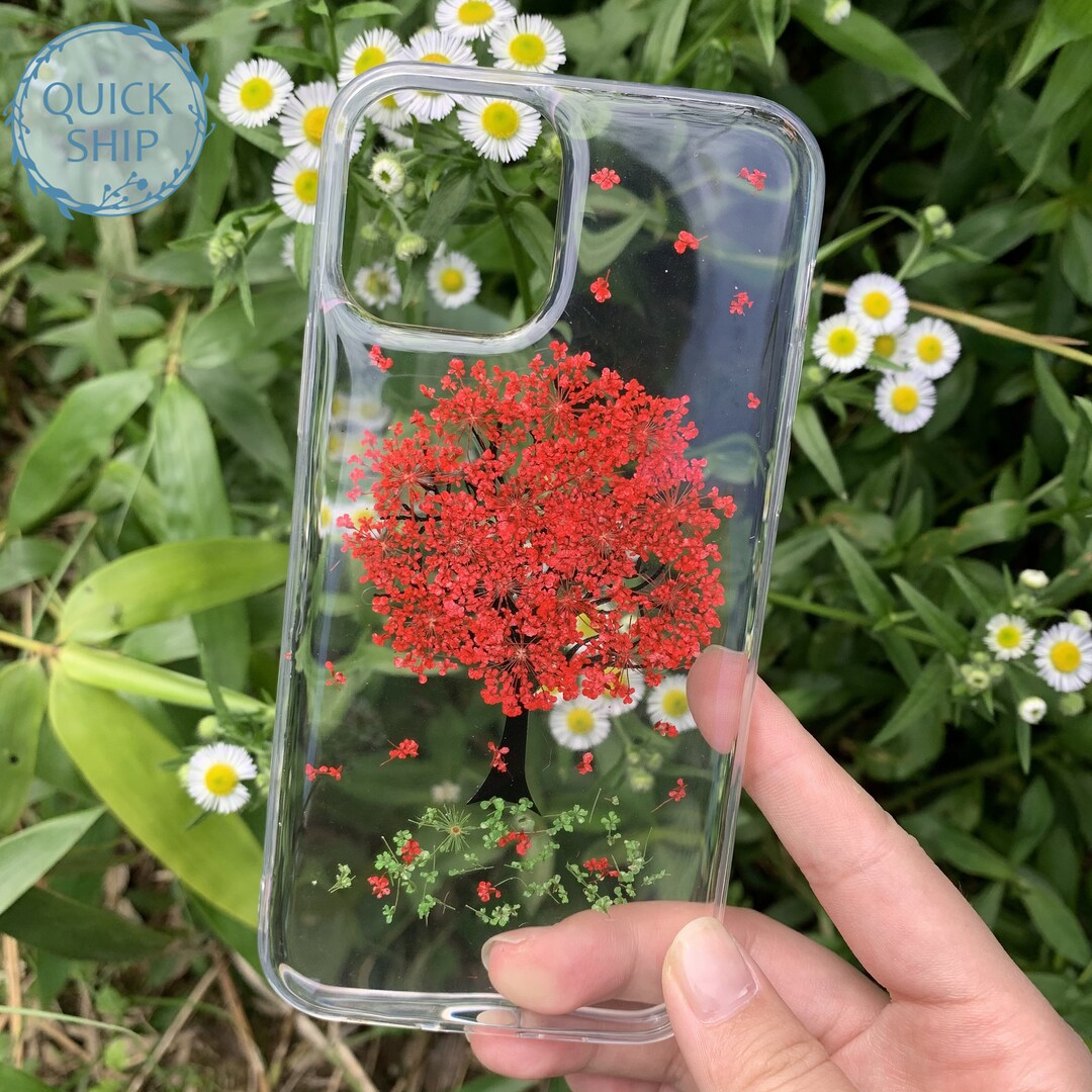 Last ChancePressed Real Flower Tree of Life Phone Case,iPhone12/12mini ...