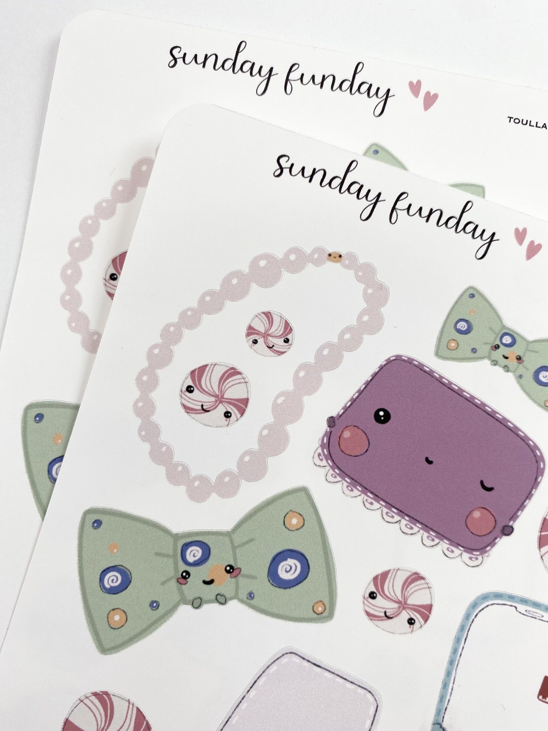 SUNDAY FUNDAY Baptist Church Kawaii Stickers Handmade for Journaling ...