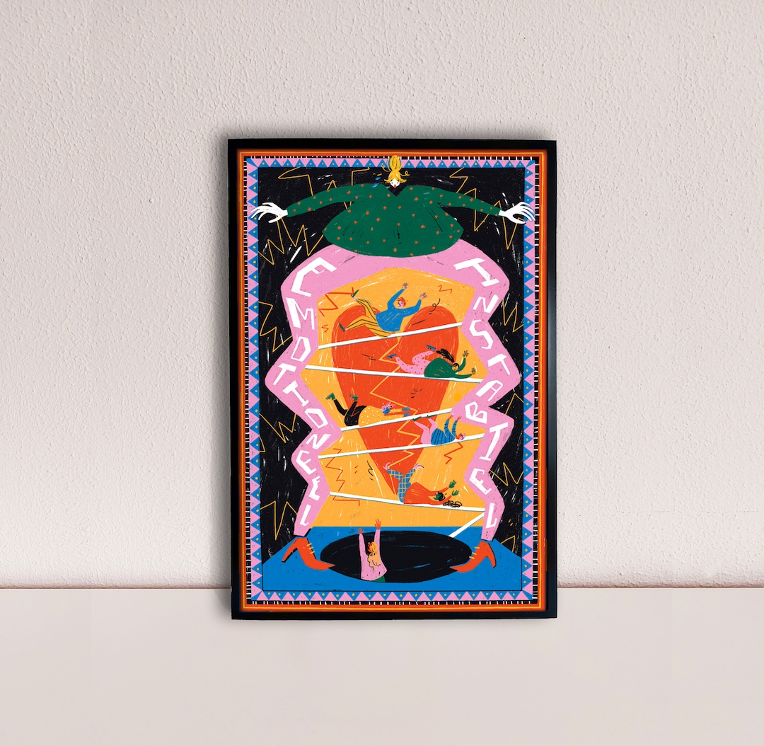 Feelings Poster | Big Poster | Fun Illustration | Colourful Poster ...