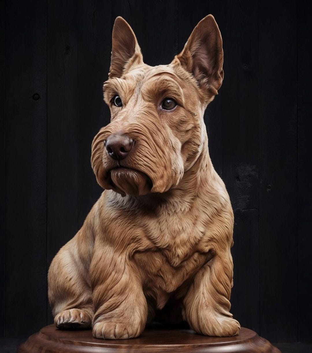 Customised Dog Statue, Pet Memorial Dog Personalised Marble Dust ...