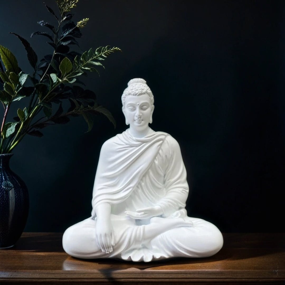 Marble Buddha Statue Customizable Sculpture, Spiritual Shakyamuni ...