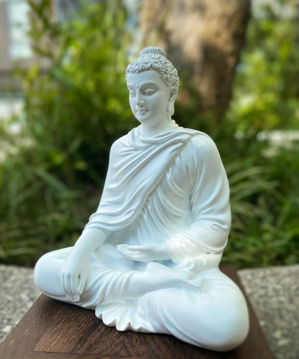 Marble Buddha Statue Customizable Sculpture, Spiritual Shakyamuni ...