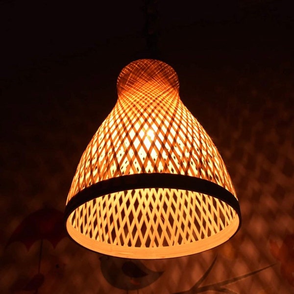 Bamboo Lampshade - Etsy