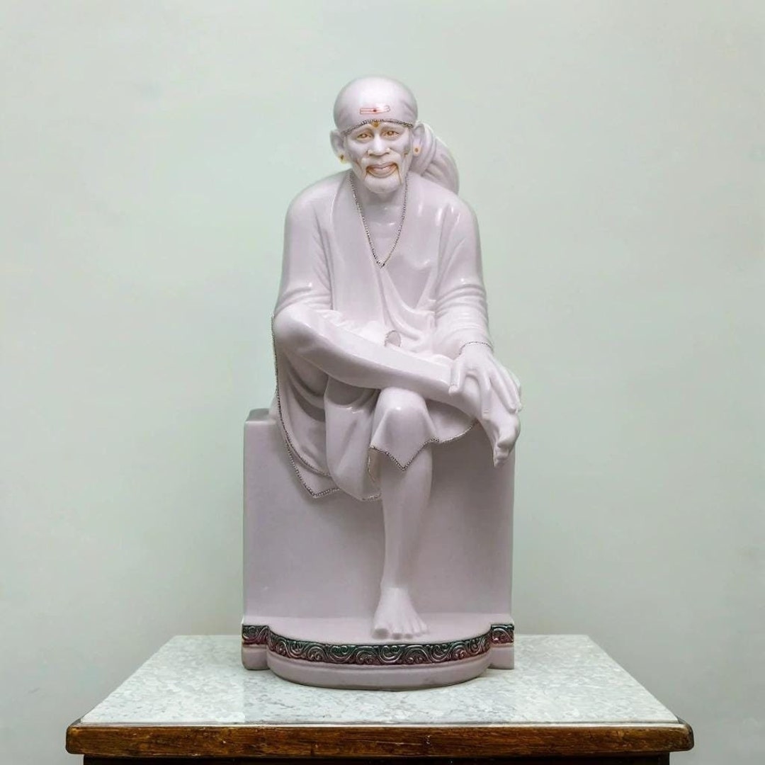 Sai Baba Marble Statue (customise), Shirdi Sai Baba Sculpture Home ...
