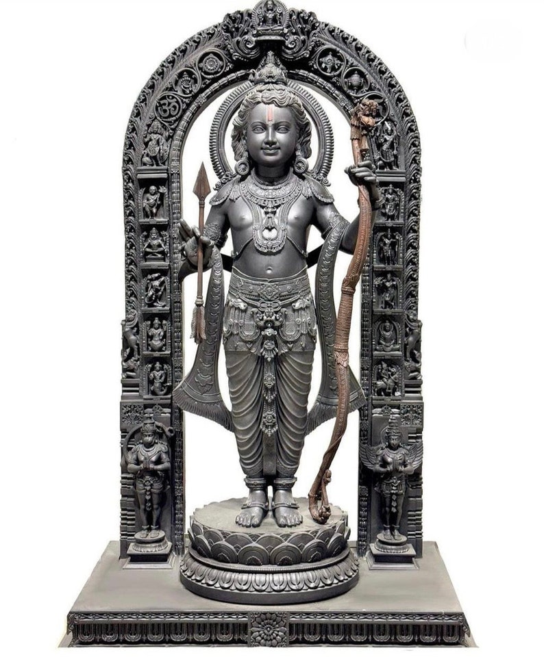 Rama Marble Ayodhya Statue (custom) Showpiece Home Decor, Shri Ram Idol ...