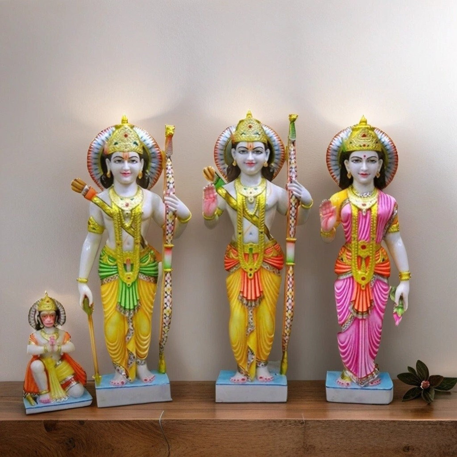 Ram Darbar Marble Statue customized, Lord Rama, Lord Laxman Sita Mata ...
