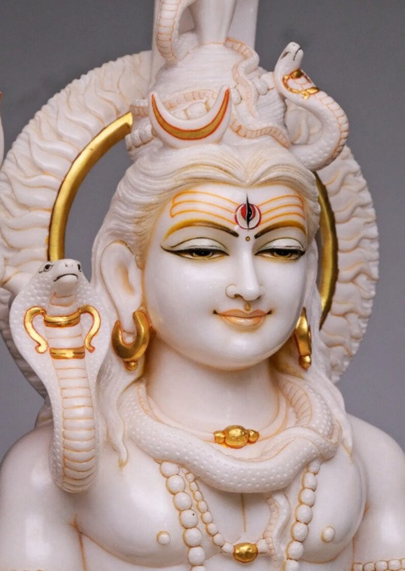 Lord Shiva Marble Customised Statue, Lord Shiva Idol for Temple, Home ...