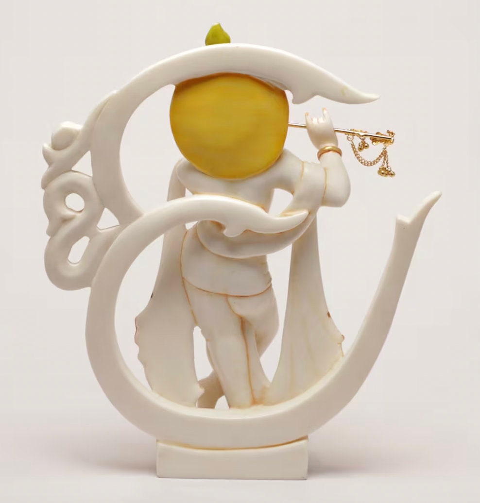 Marble Krishna Ji Flute Playing Statue customizable Pure Marble ...