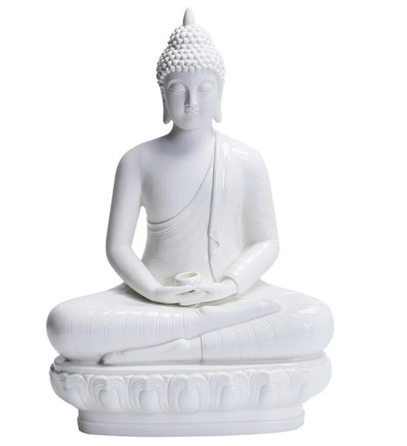 Gautam Buddha Statue customize White Marble Sculpture Showpiece ...