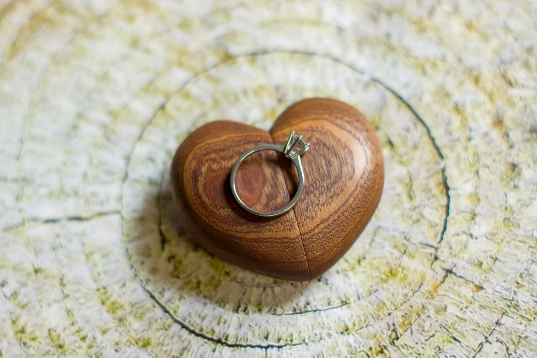 Ring Box, HANDMADE Wood Ring Box, Engagement Ring Box, Secret Ring Box ...