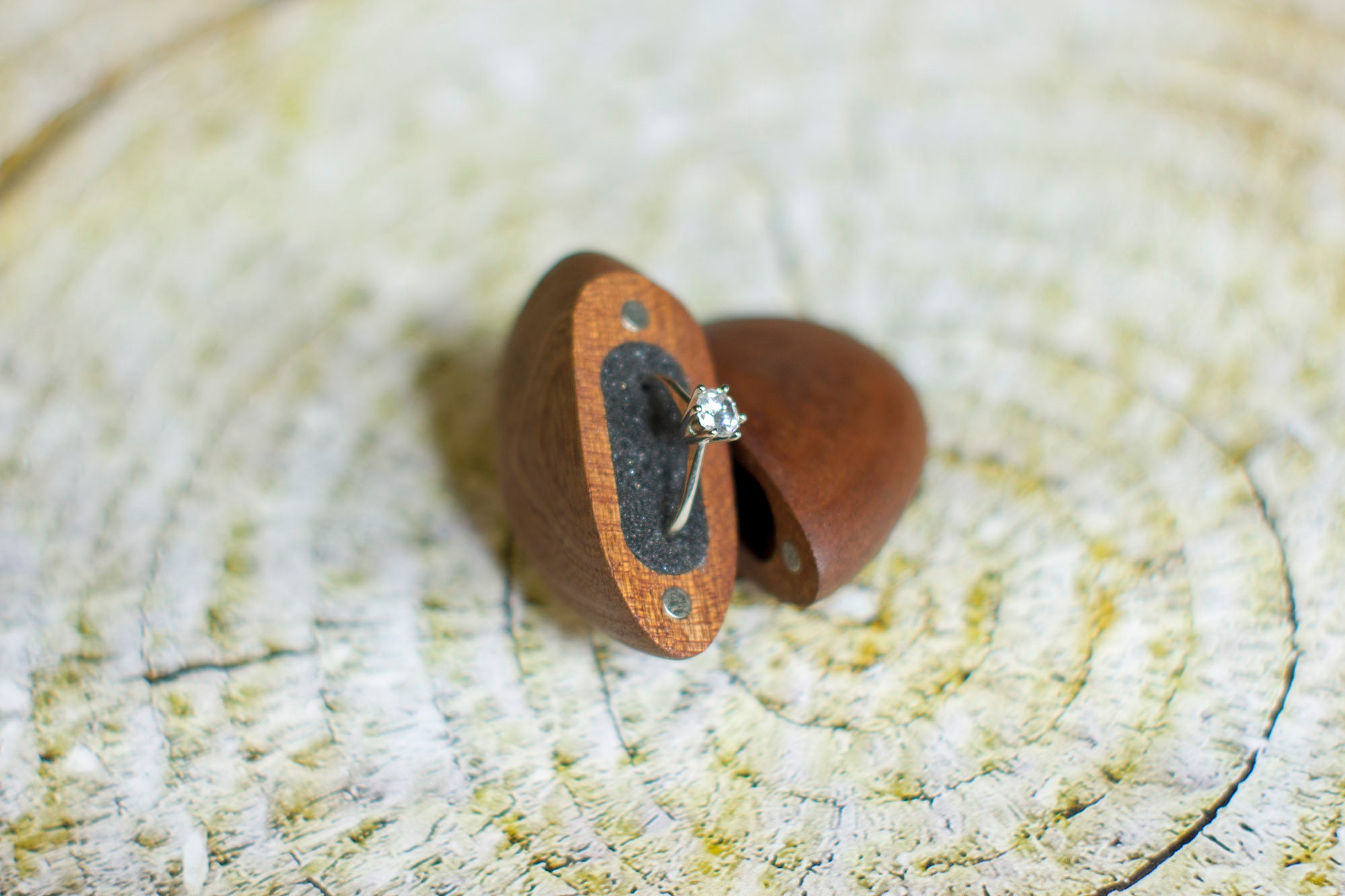 Ring Box, HANDMADE Wood Ring Box, Engagement Ring Box, Secret Ring Box ...