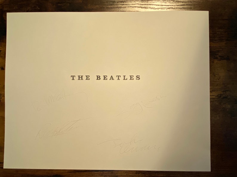 The Beatles Signatures - Etsy
