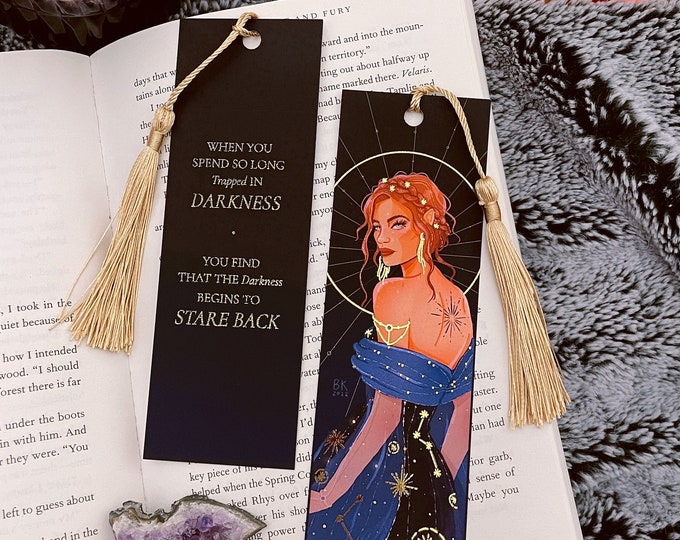 Nesta gold Foil Bookmark - Etsy