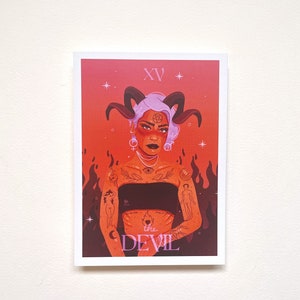 The Devil Mini Print - Etsy