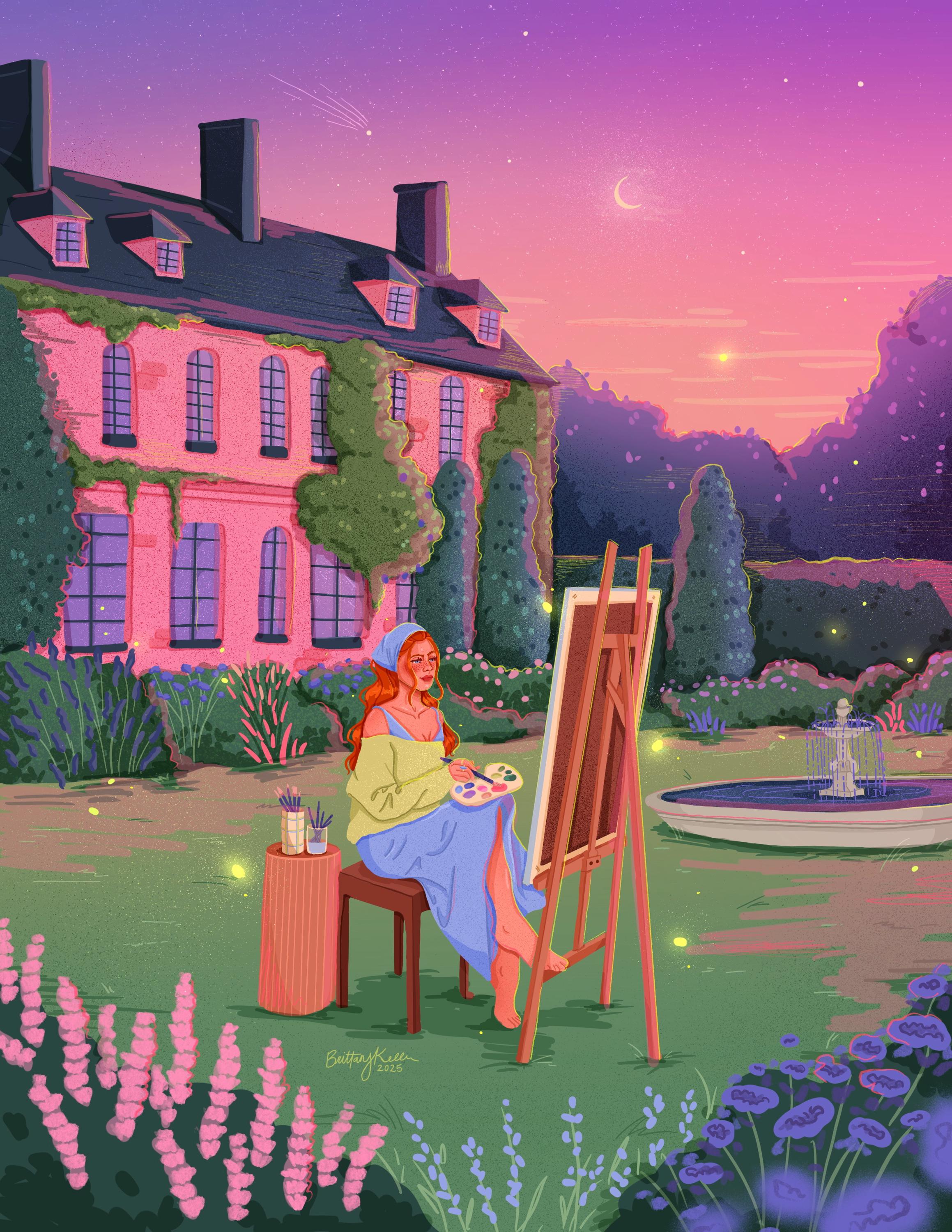 Painting in the Garden Digital Download - Etsy