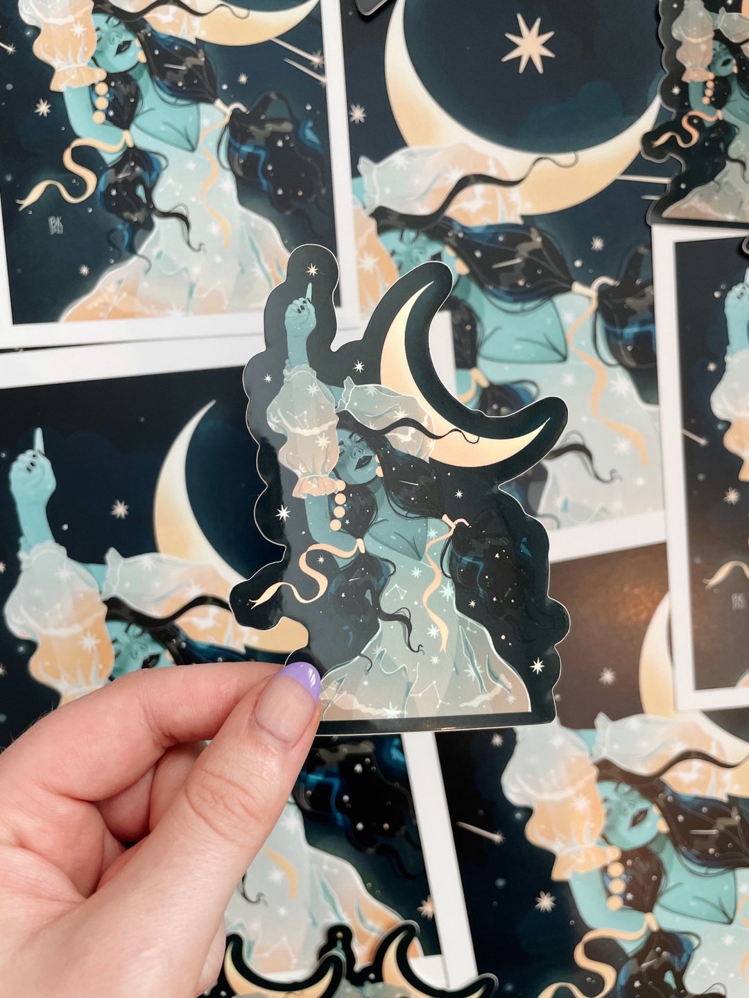 Celestial Guardian Sticker - Etsy