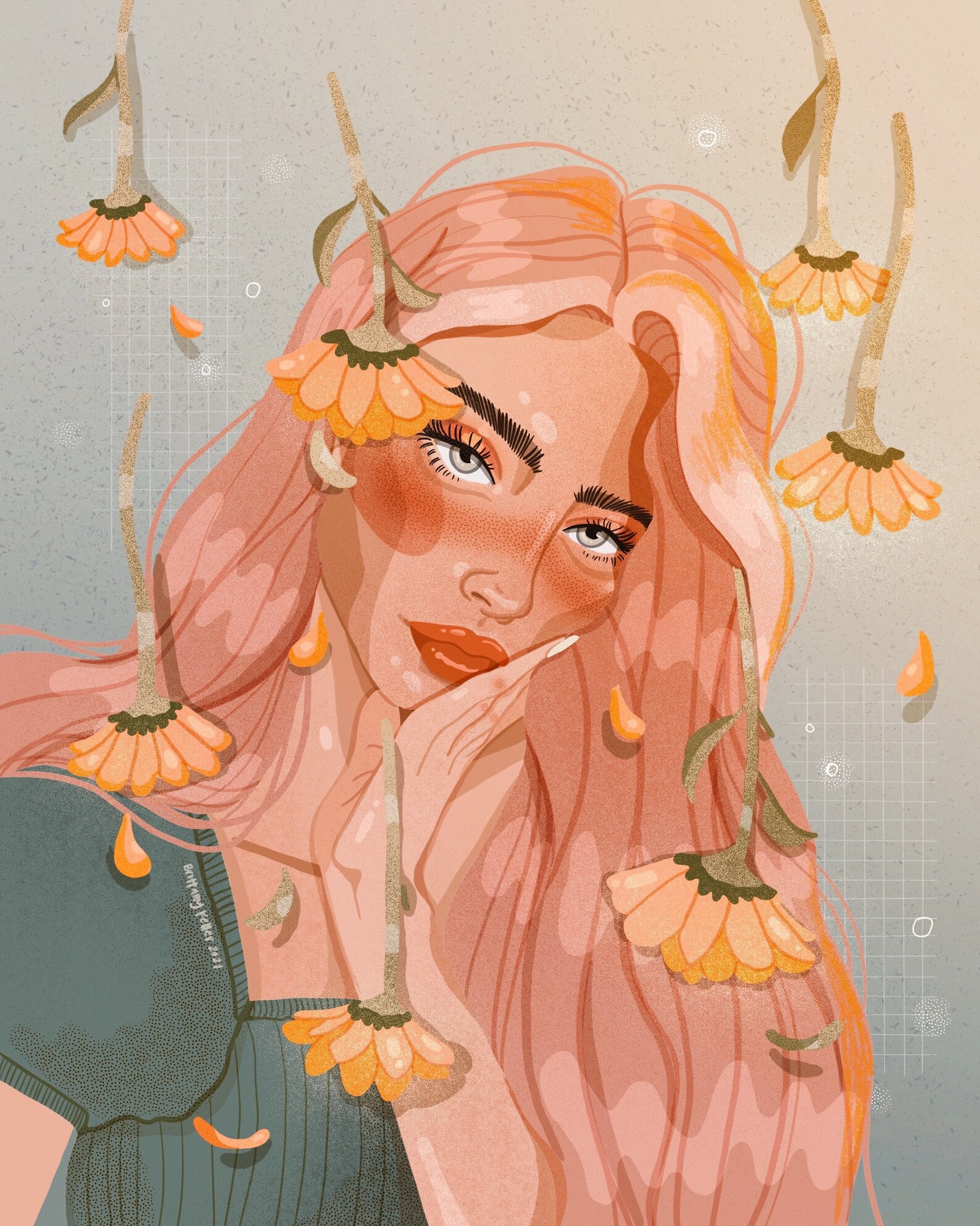 Flower Power Digital Download 16x20 | Etsy