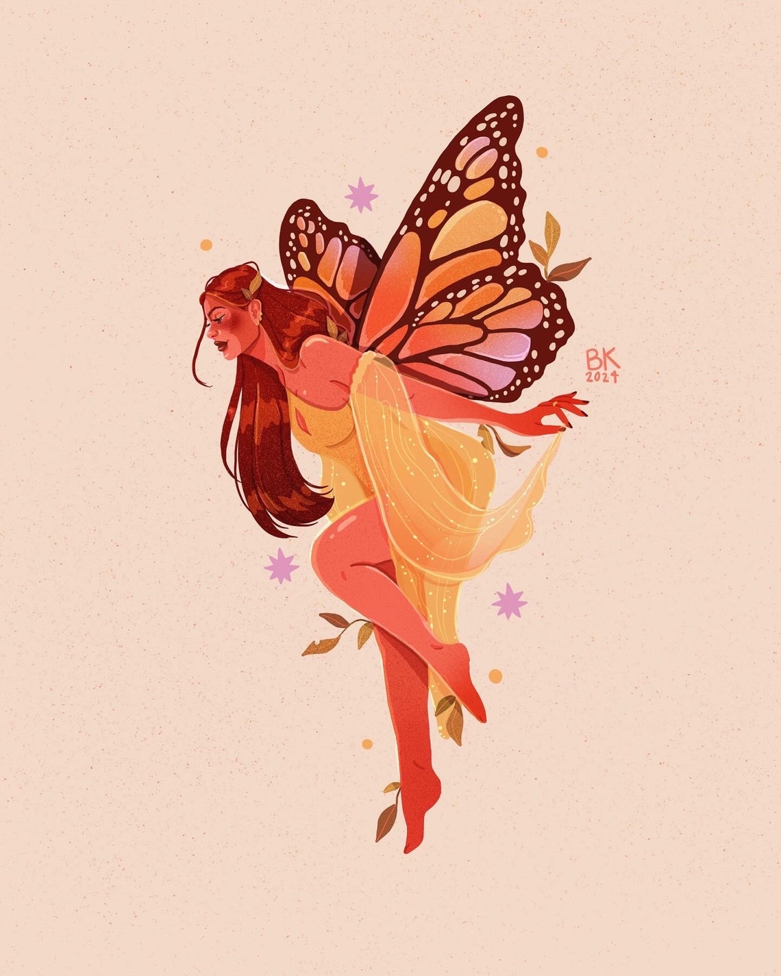 Monarch Fairy Digital Download - Etsy