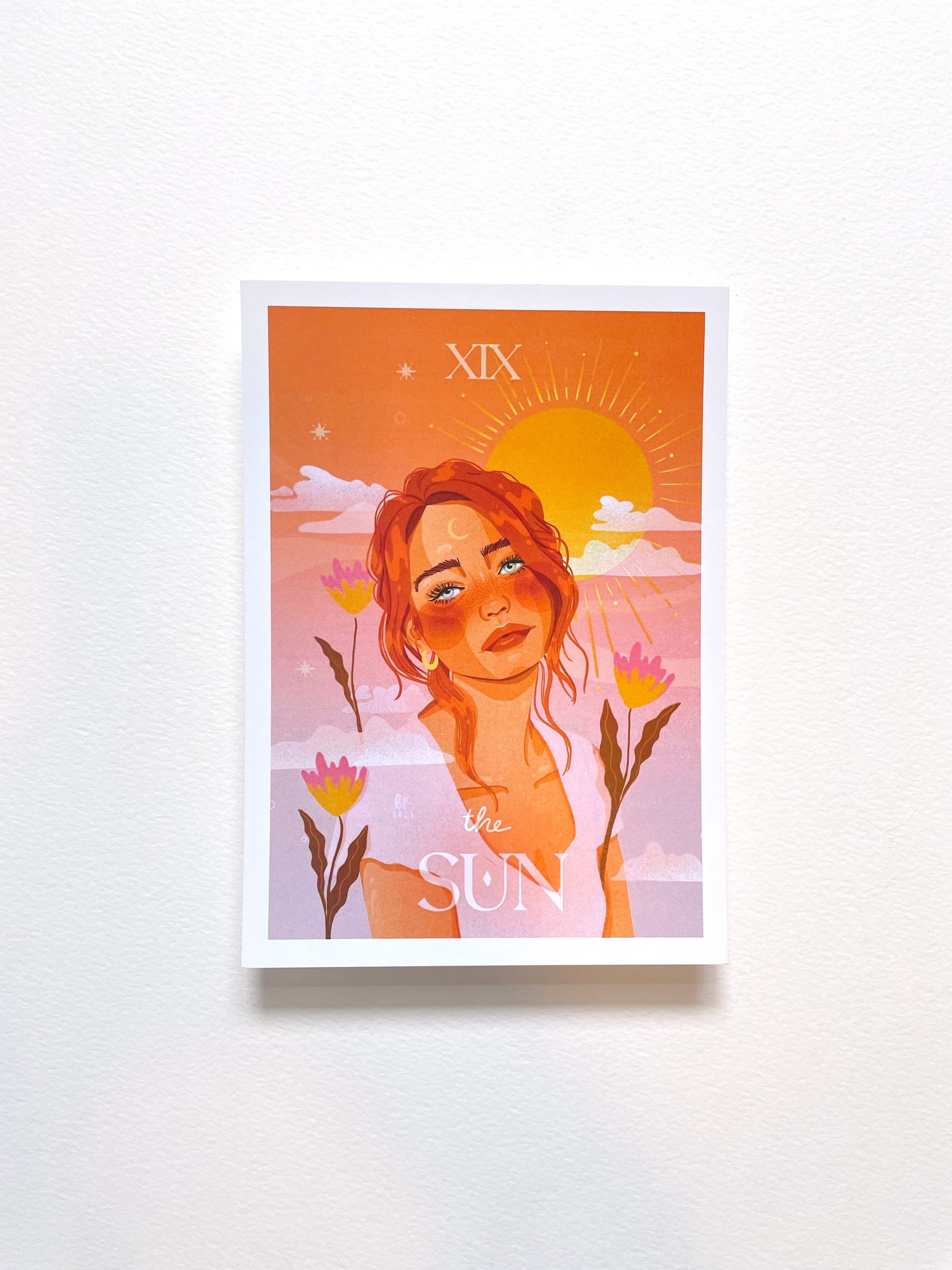 The Sun Mini Print | Etsy