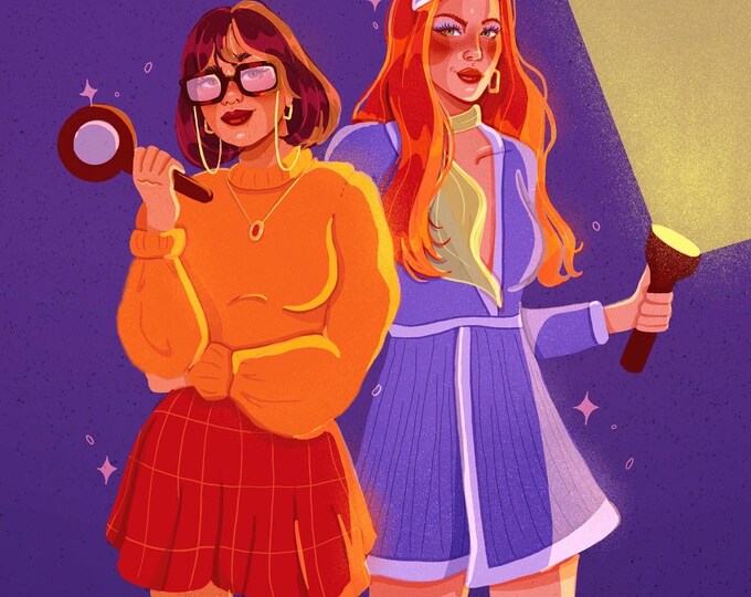 Daphne and Velma Print - Etsy