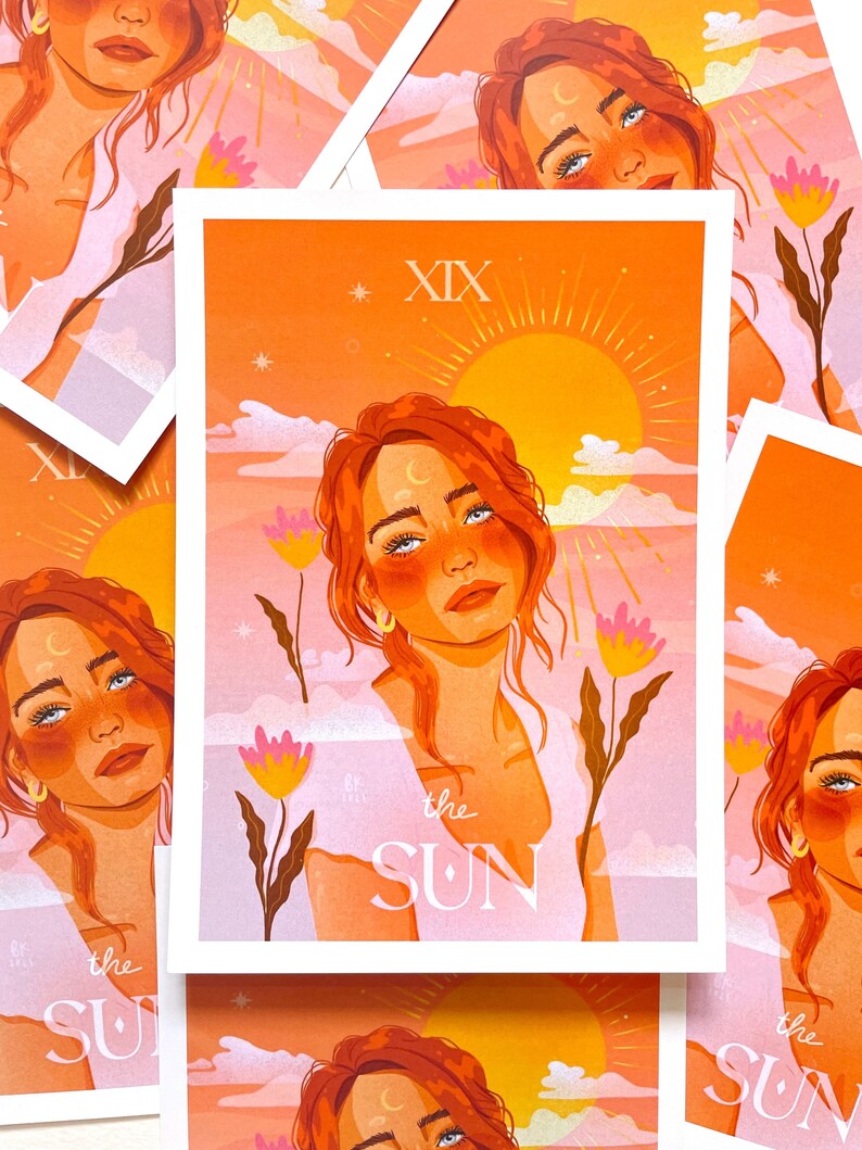 The Sun Mini Print | Etsy