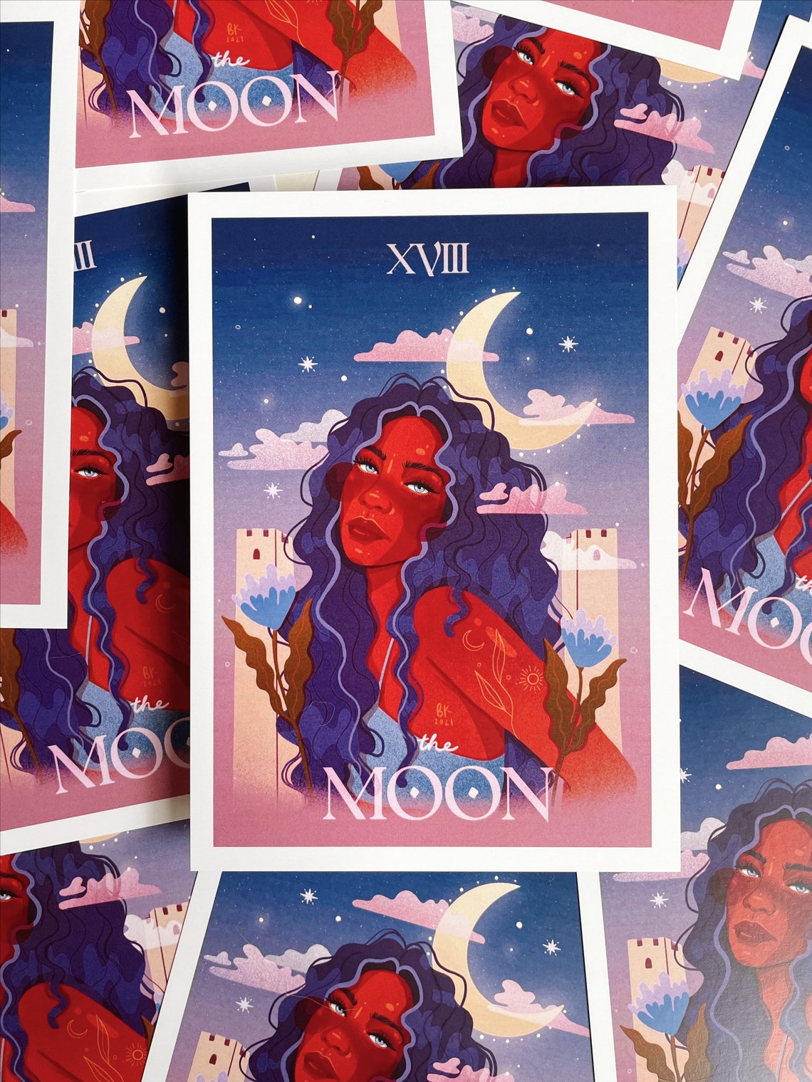 The Moon Mini Print - Etsy