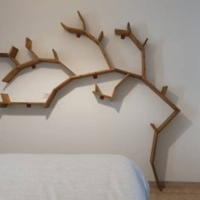 Craft Decor Handmade Tree Bookcase, Tree Branch Bookshelf,wooden ...