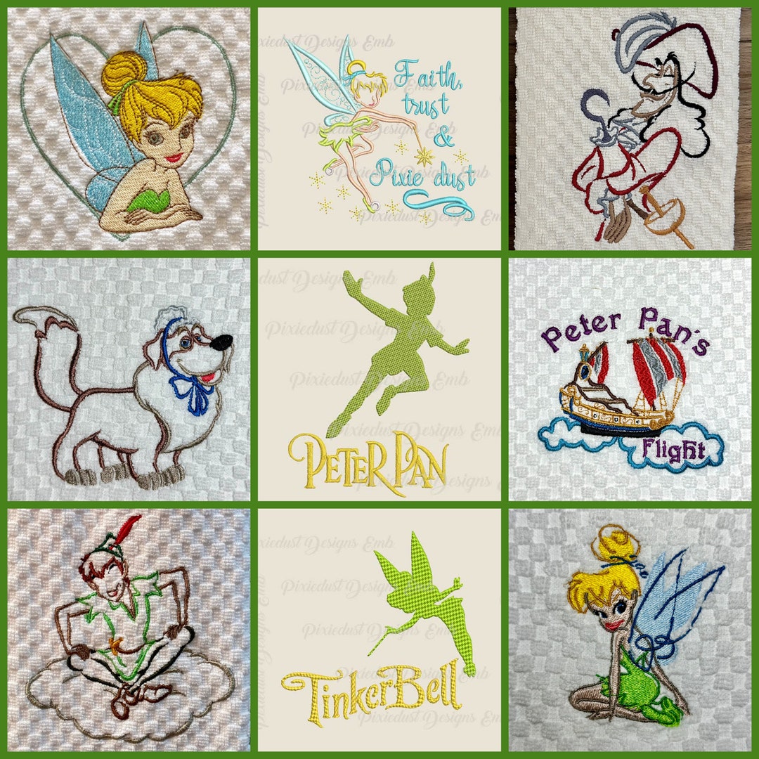 Peter Pan Captain Hook Tinker Bell Tink Nana Disney Inspired ...