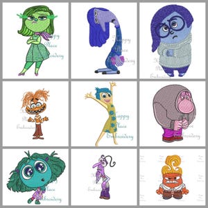 Inside Out Riley Emotions Anger Anxiety Disgust Ennui Fear Joy Sadness ...