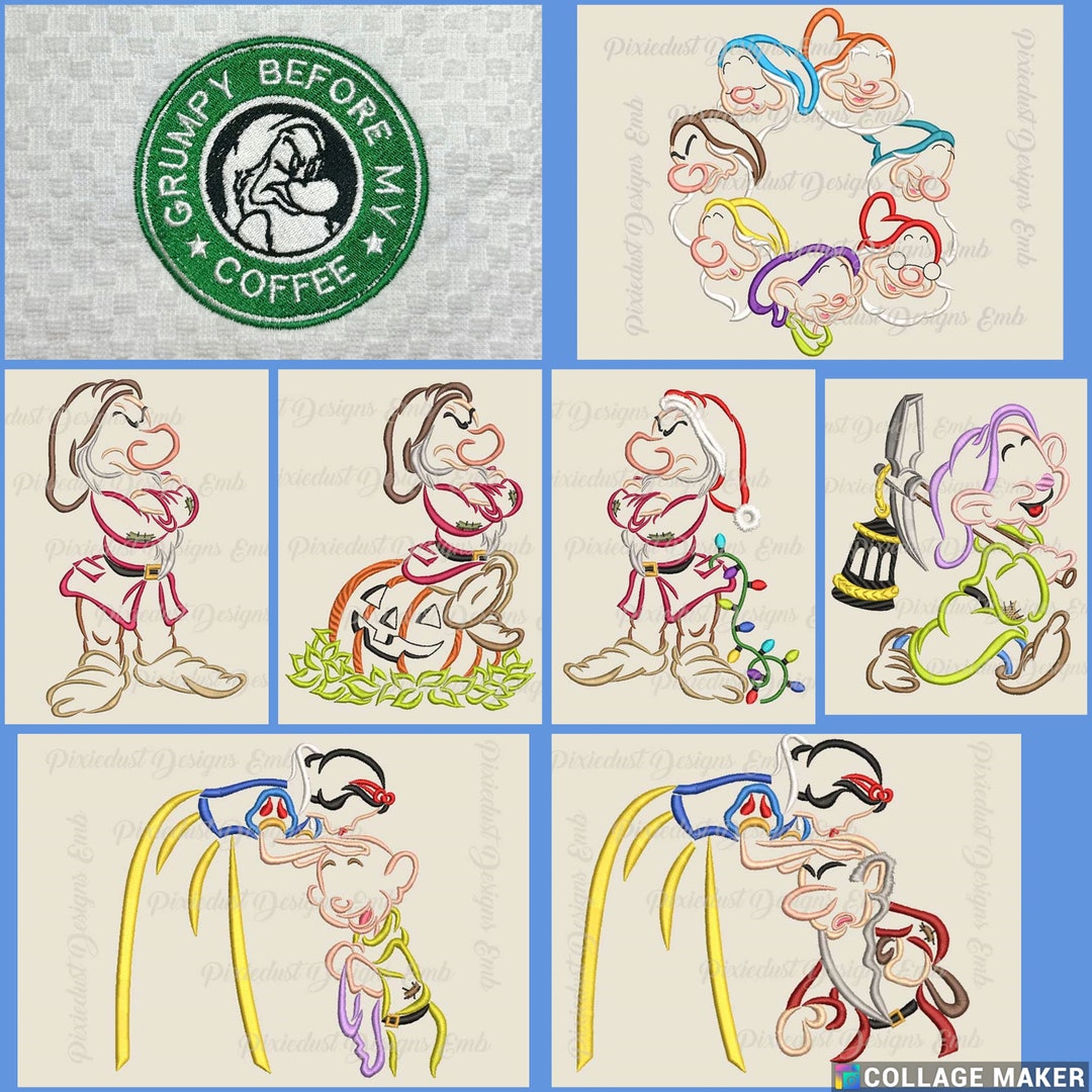 Snow White and the Seven Dwarfs Evil Grumpy Dopey Disney Inspired ...