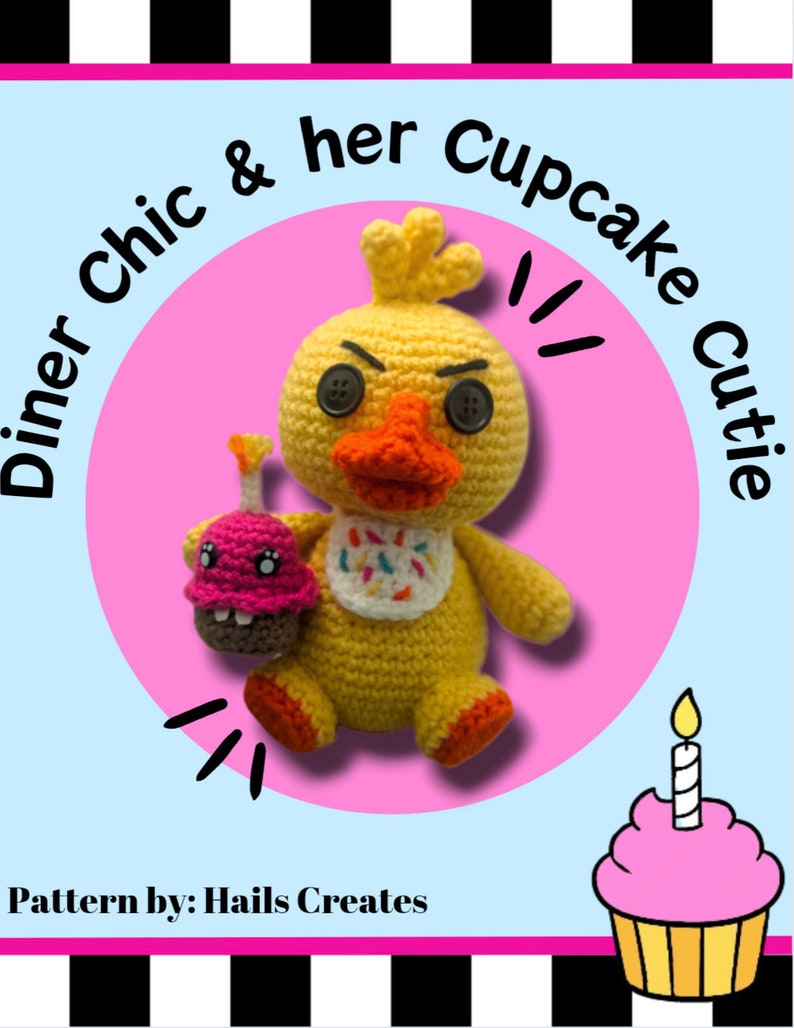 Diner Chic & Her Cupcake Cutie *DIGITAL PATTERN* - Etsy