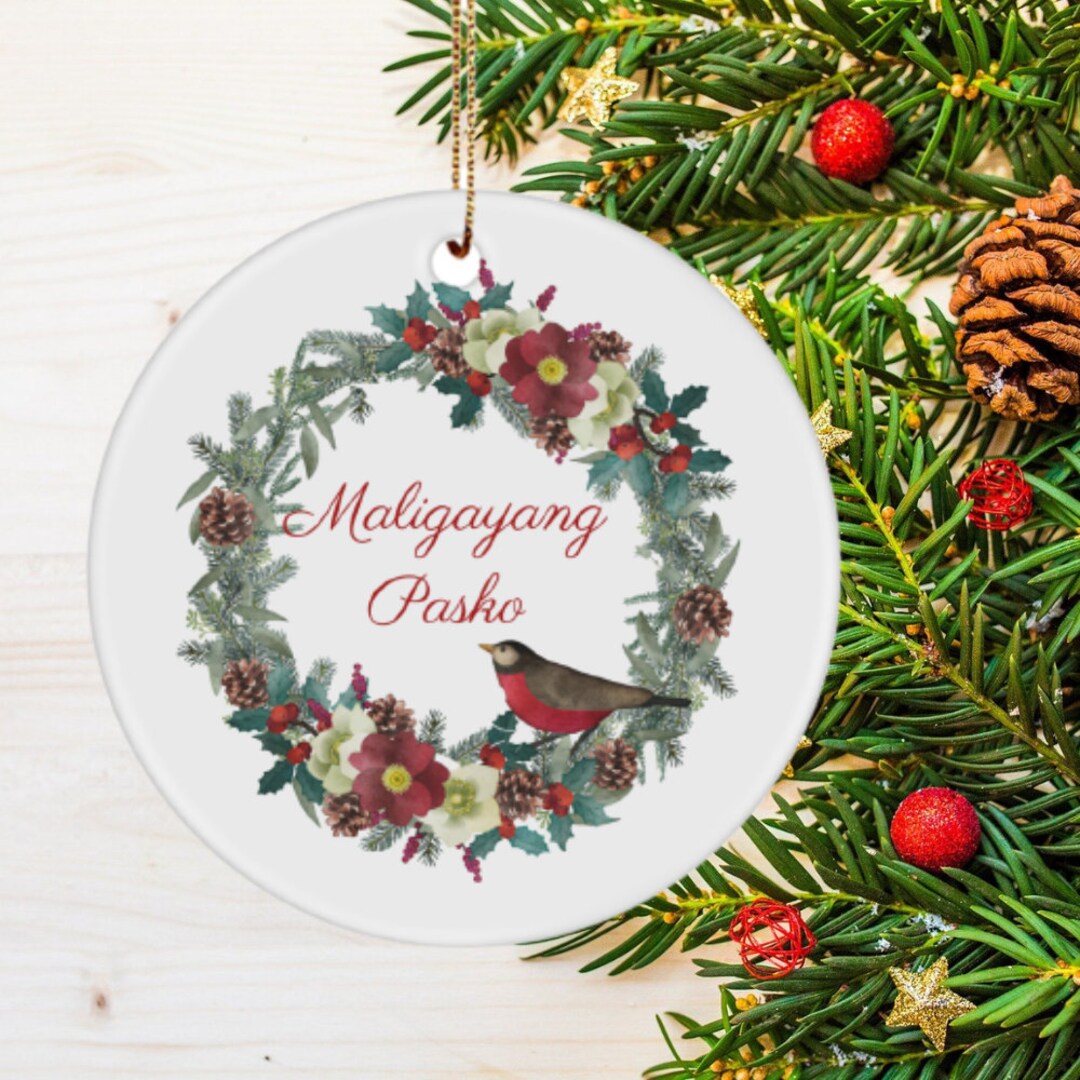 Filipino Christmas Ornament Christmas Decoration Wreath Ornament ...