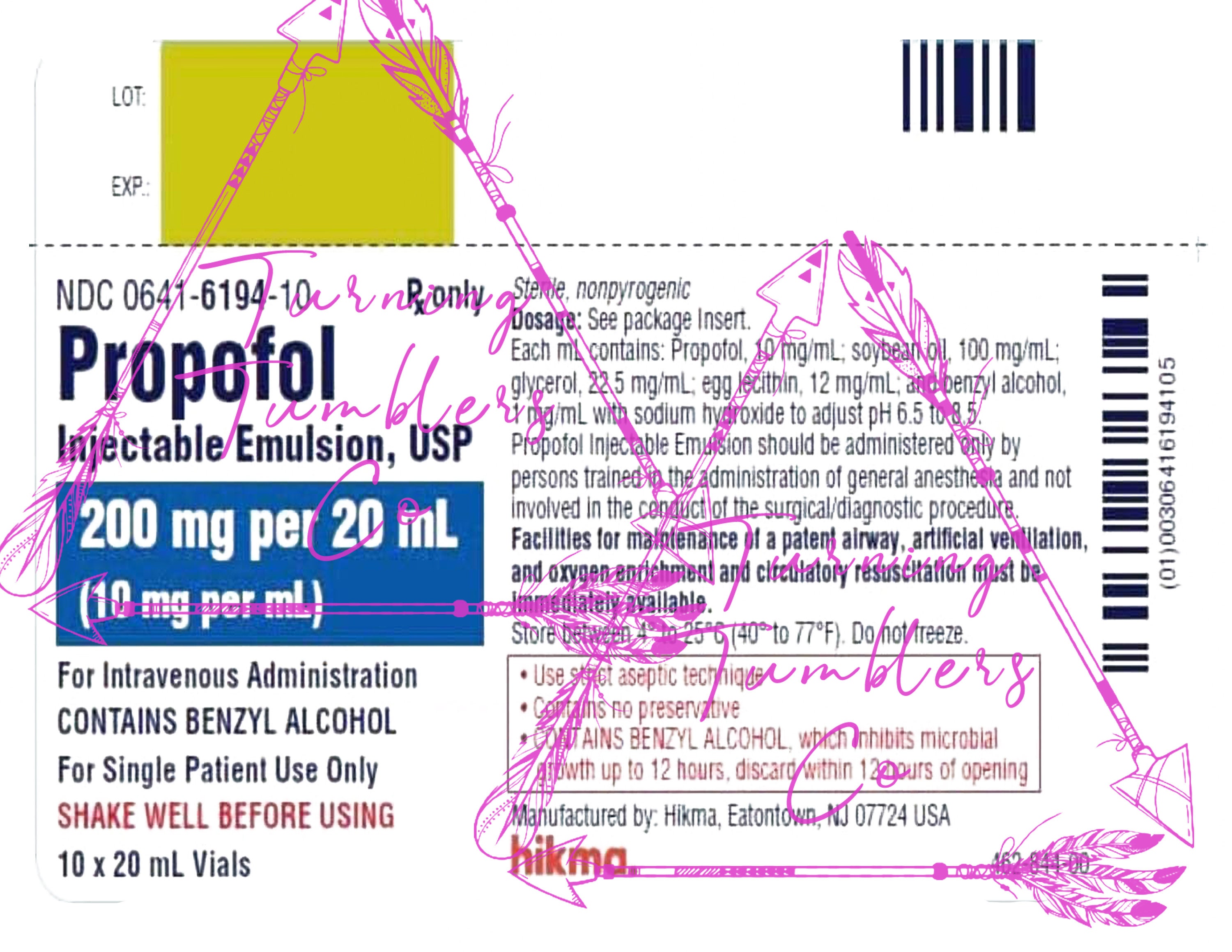 Propofol 200 SVG | Etsy