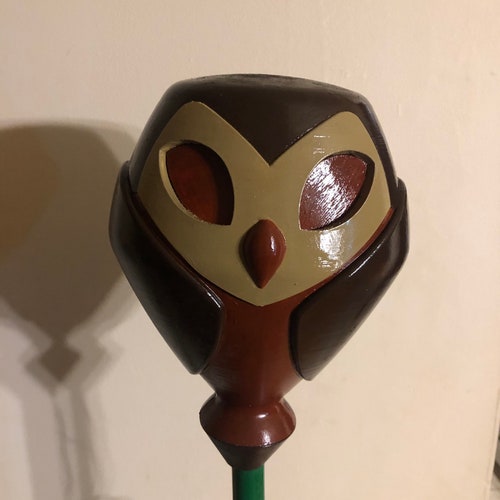 Owlbert Double Sided 3d Printed Staff Topper - Etsy