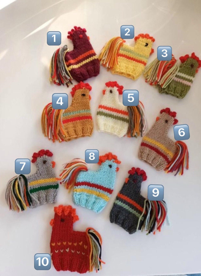 Hand Knitted Egg Cosy , Chicken Easter Egg Cover, Easter Decoration ...