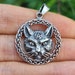 Magic Cat Pentagram Pendant STERLING SILVER 925 Witch's Cat Magical ...