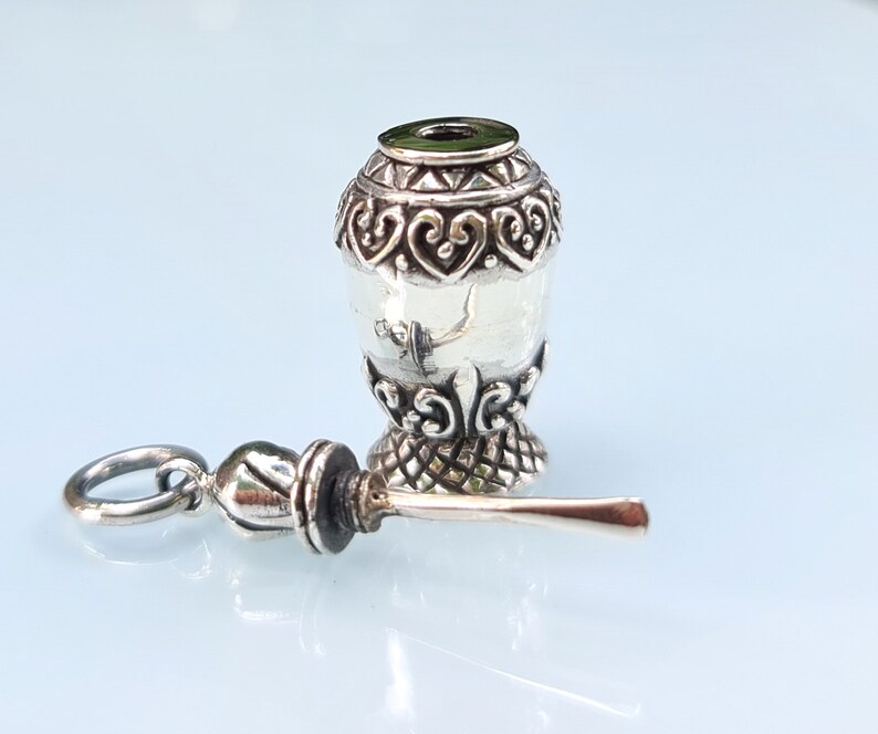 Perfume Bottle Pendant Sterling Silver 925 Locket Fragrance - Etsy