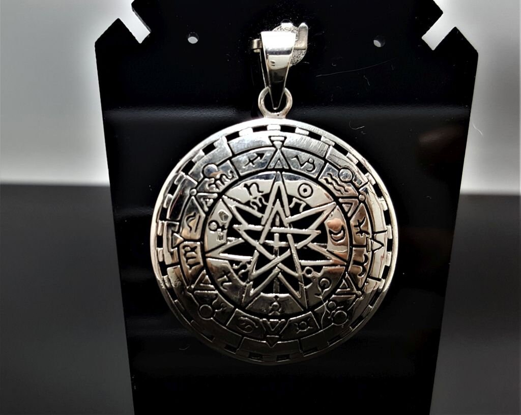 Occult Pendant STERLING SILVER 925 Zodiac Signs Planets - Etsy