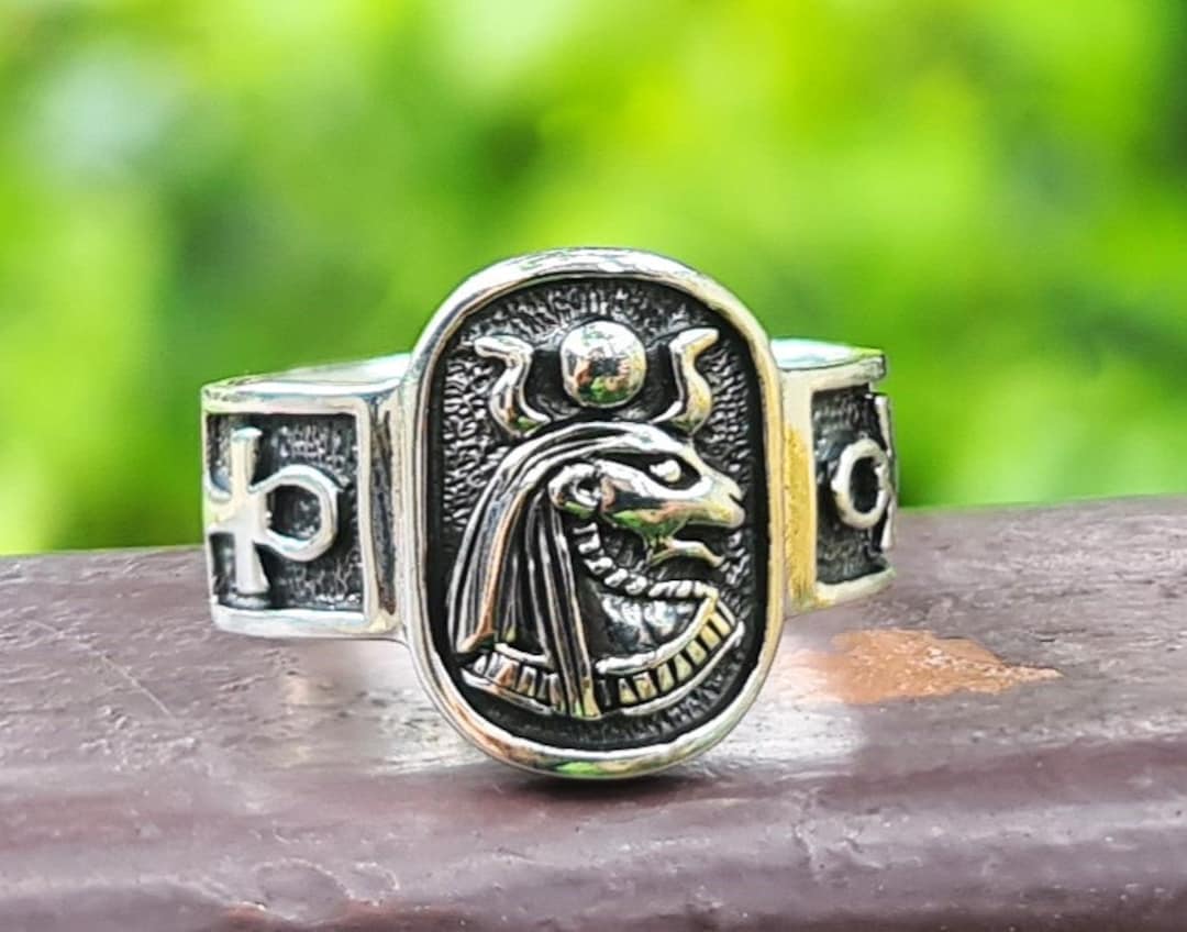 Sekhmet Lioness Goddess Ring 925 Sterling Silver God of Egypt Lion ...
